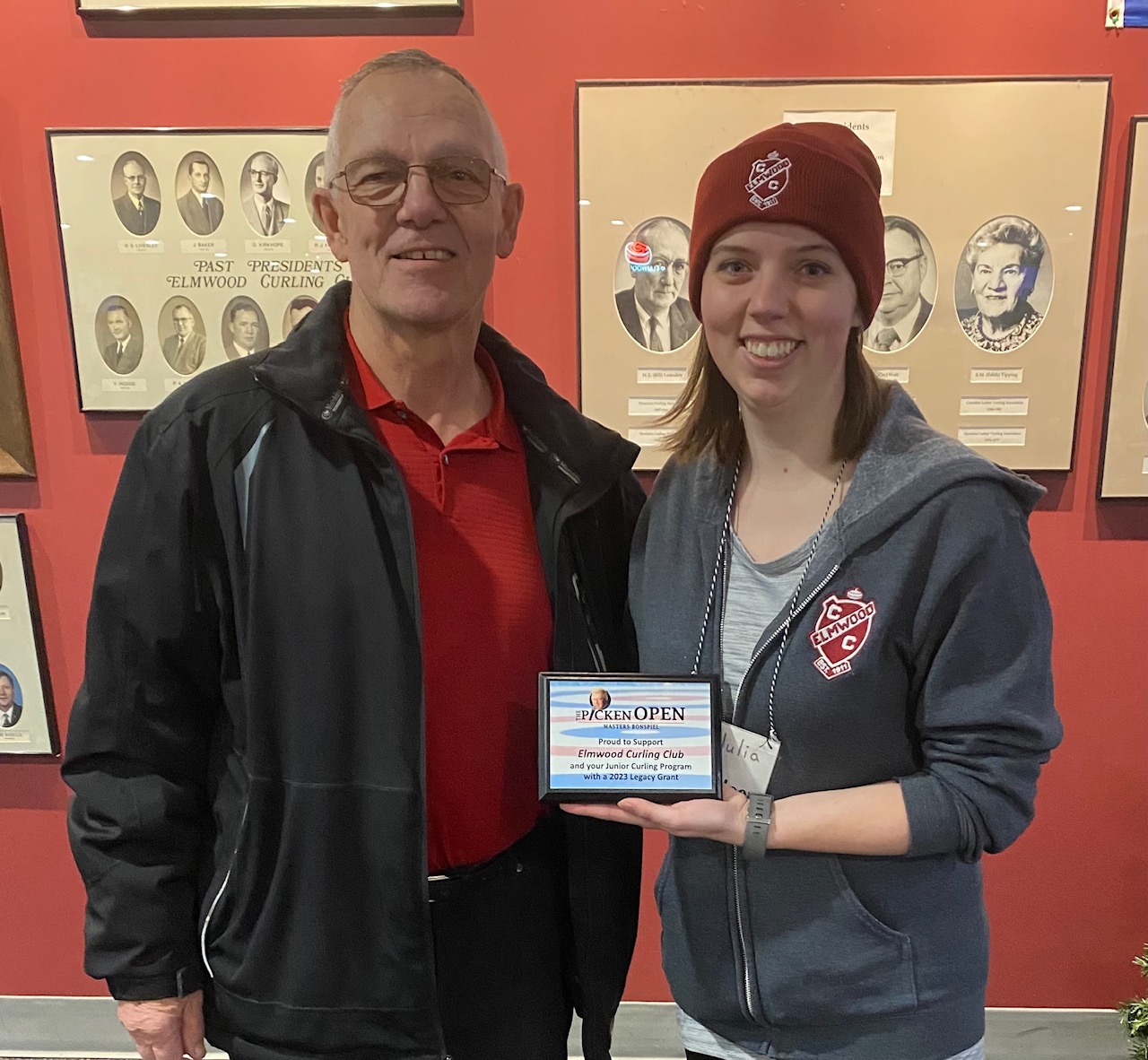 PICKEN LEGACY FUND CHEQUE PRESENTATION AT ELMWOOD | thecurler.com